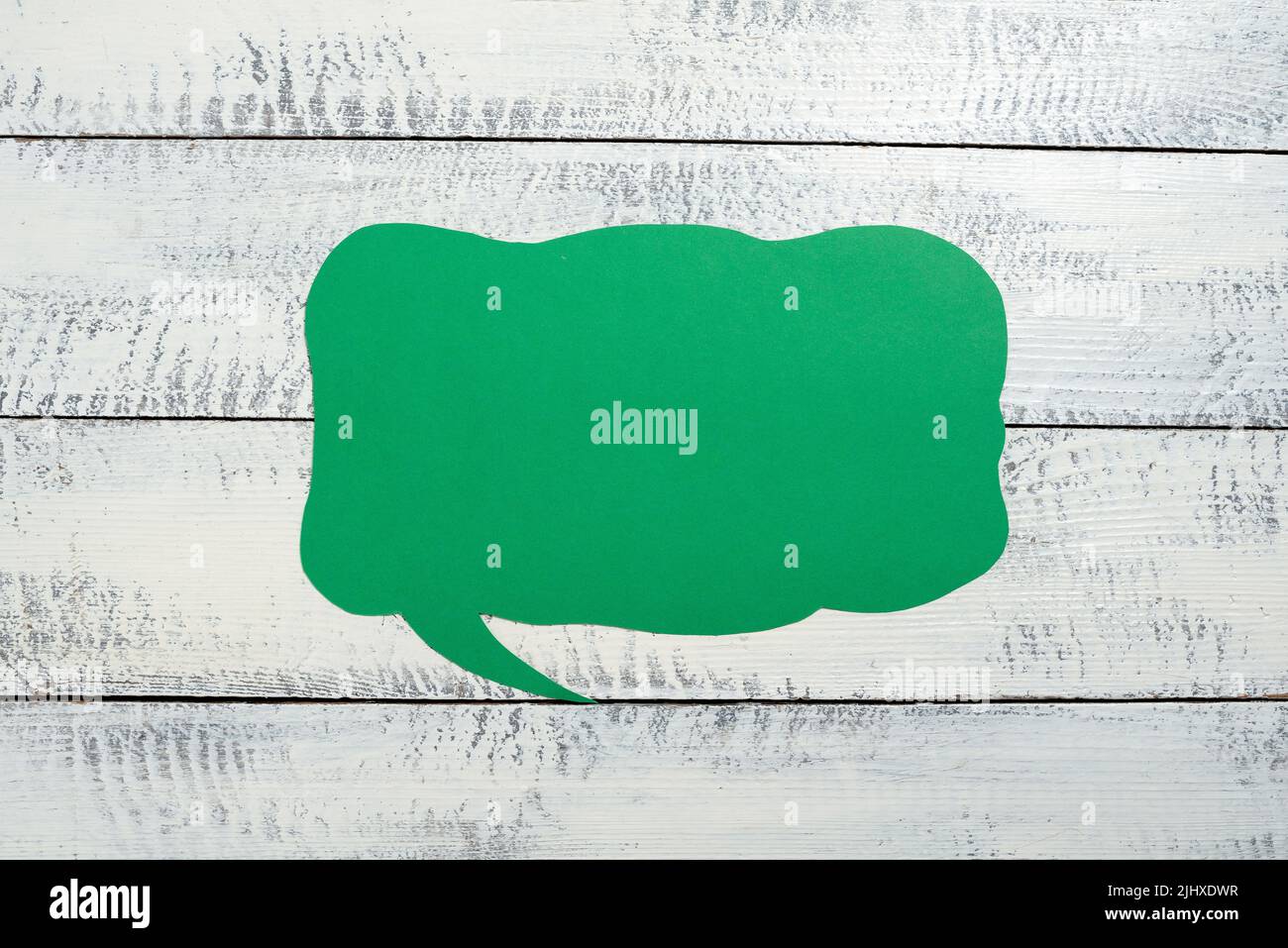 Speech Bubble On Floor With Important Information Written In. Dialogue ...