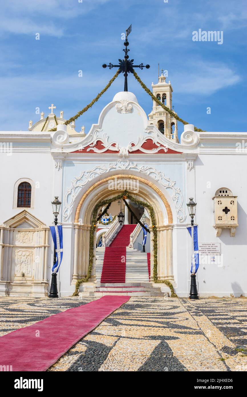 Exterior view of Panagia Megalochari cathedral church (Virgin Mary) in ...