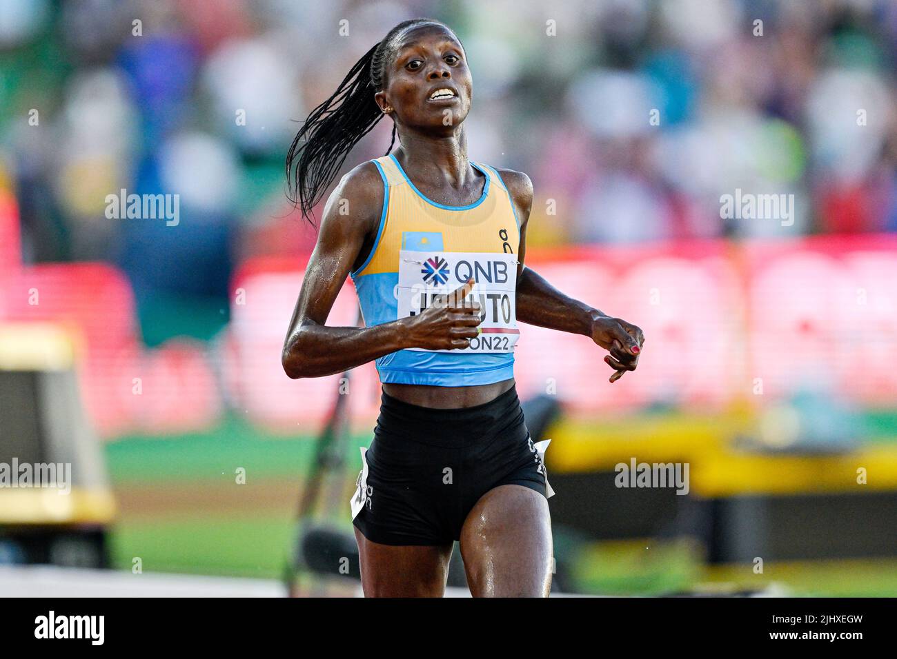 Norah Jeruto of Kazakhstan Gold medal on Women's 3000m steeplechase ...