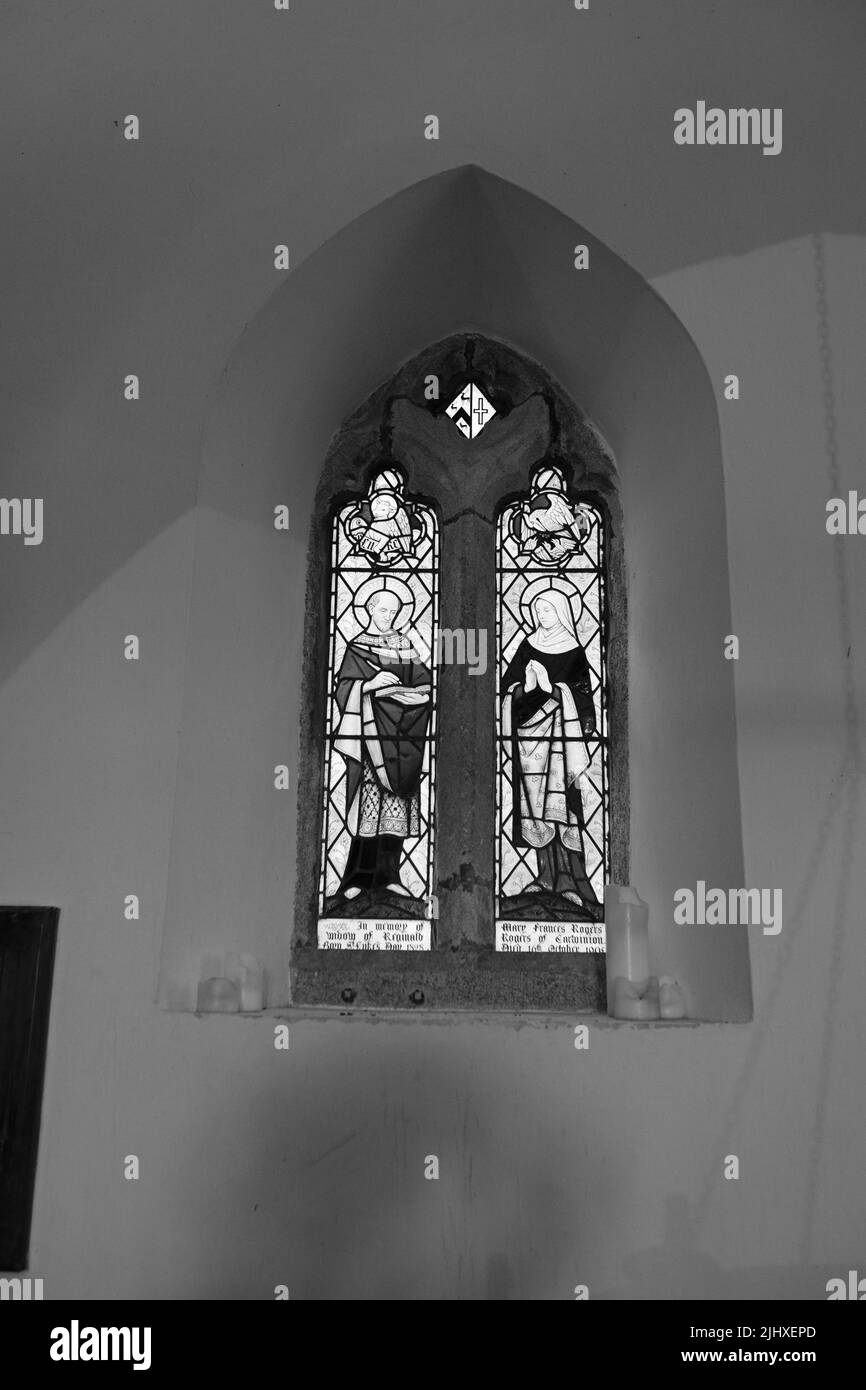 Interior of St Mawnan and St Stephen's Church, Mawnan, Cornwall Stock ...