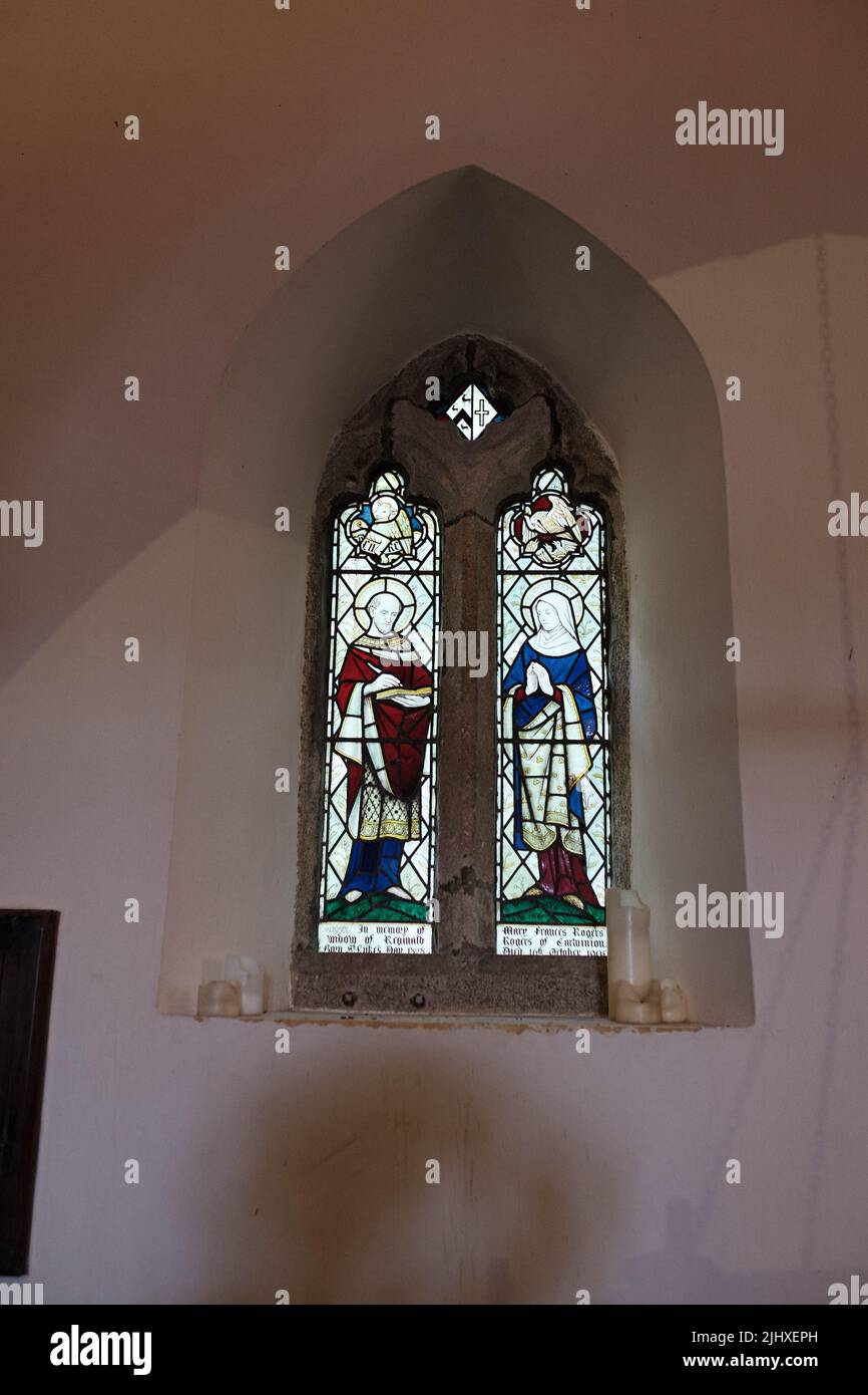 Interior of St Mawnan and St Stephen's Church, Mawnan, Cornwall Stock ...