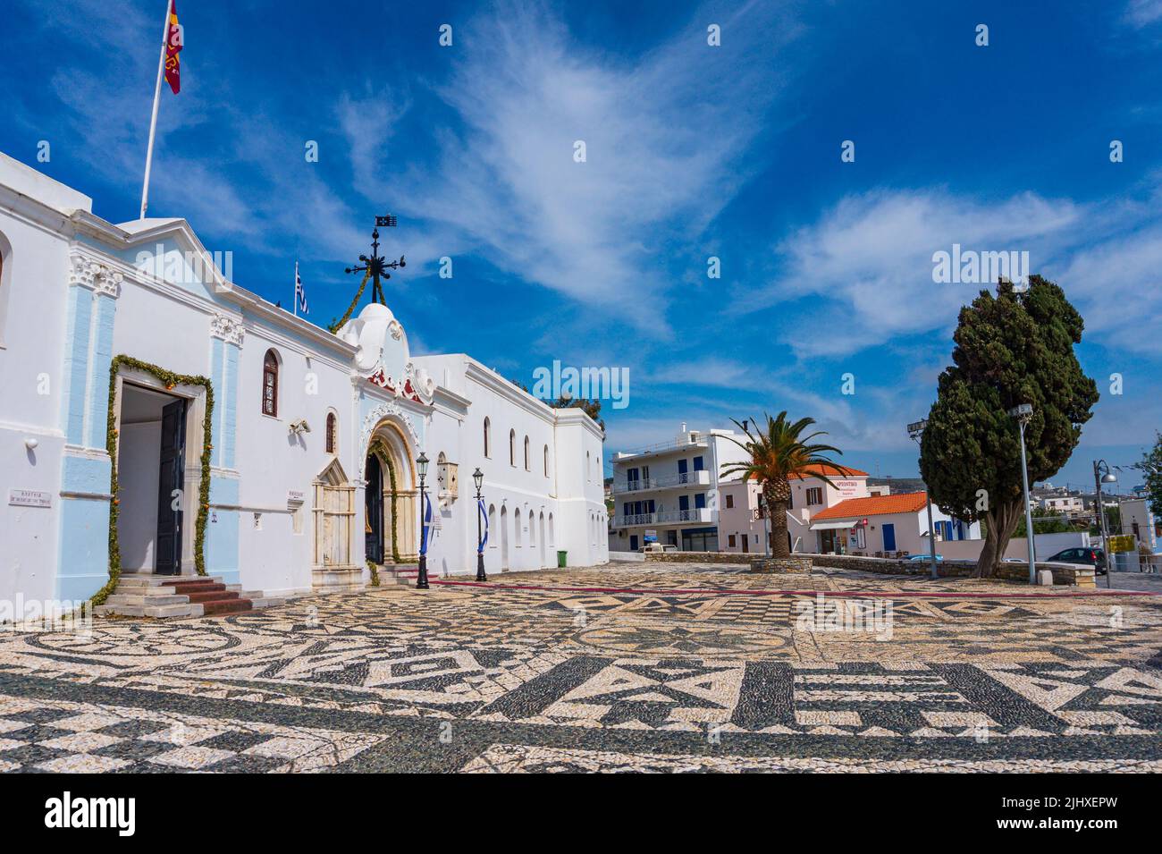 Exterior view of Panagia Megalochari cathedral church (Virgin Mary) in ...