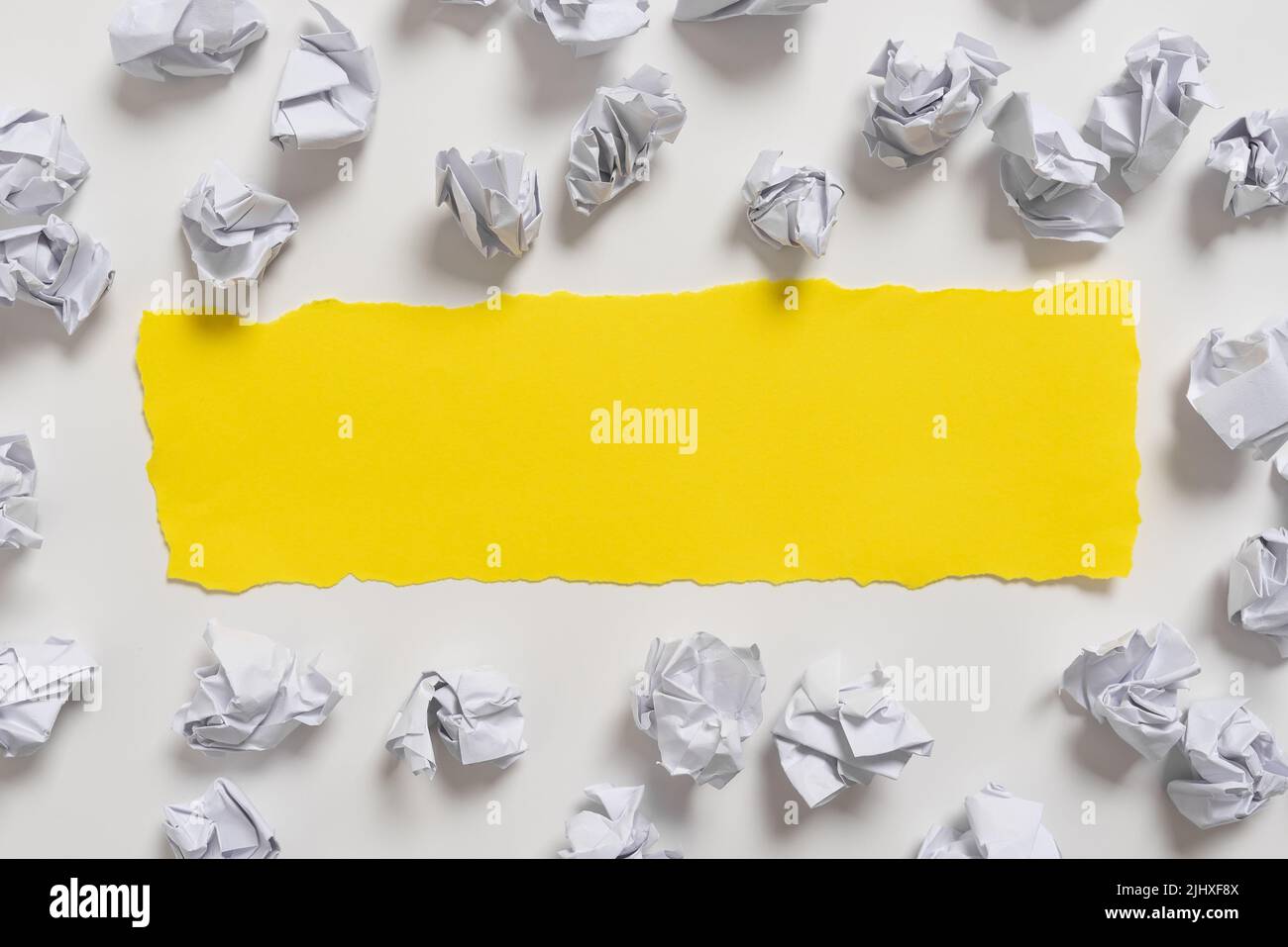 Paper Wraps Placed Around Important Informations. Wrinkled Notes ...