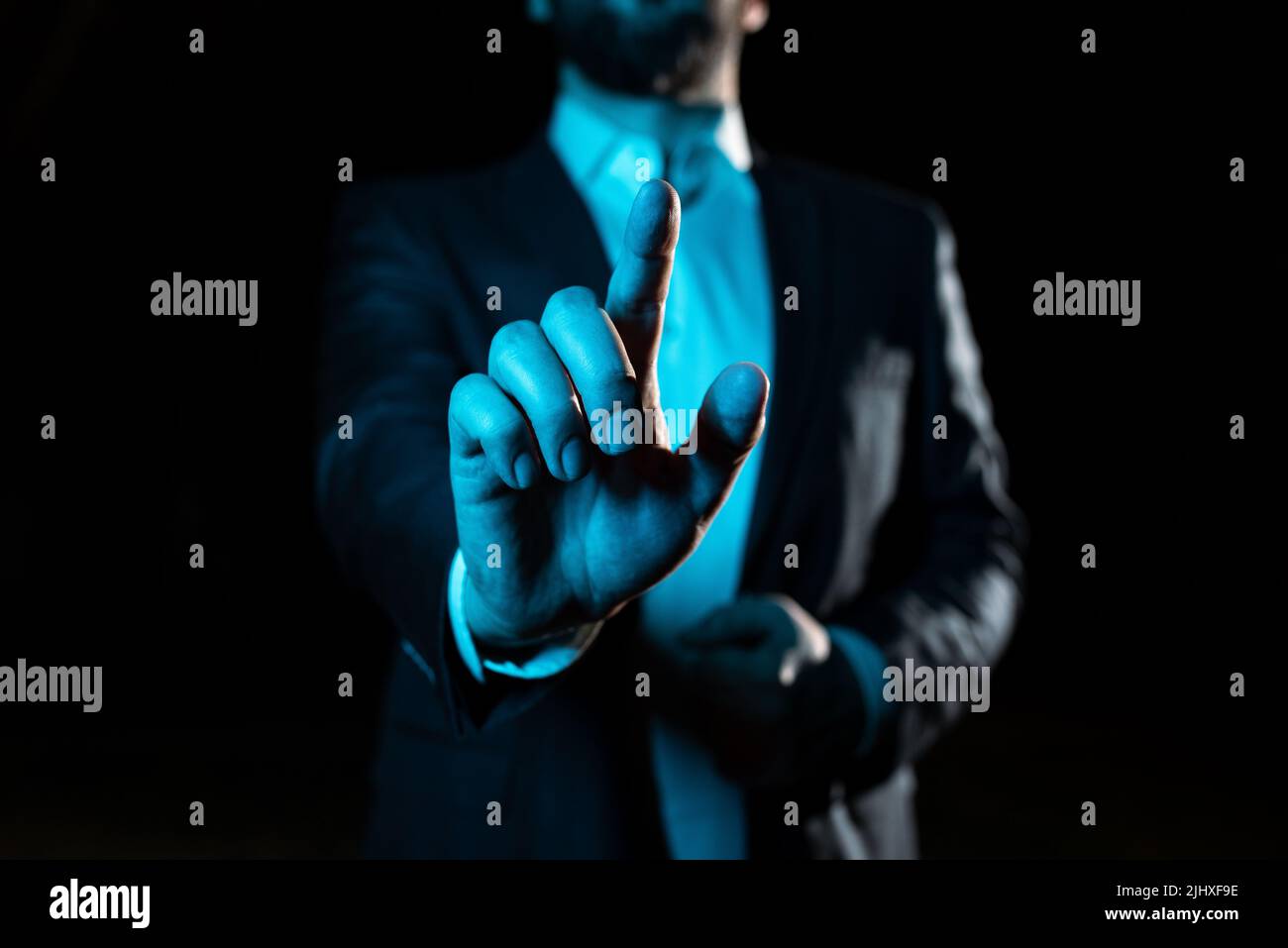 One Finger Pointing Important Infortmations. Hand Presenting Crutial ...