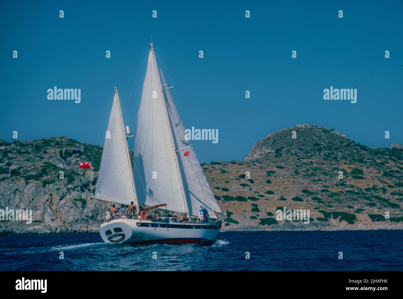Viking Girl yacht near Kindos, Turkey Stock Photo - Alamy