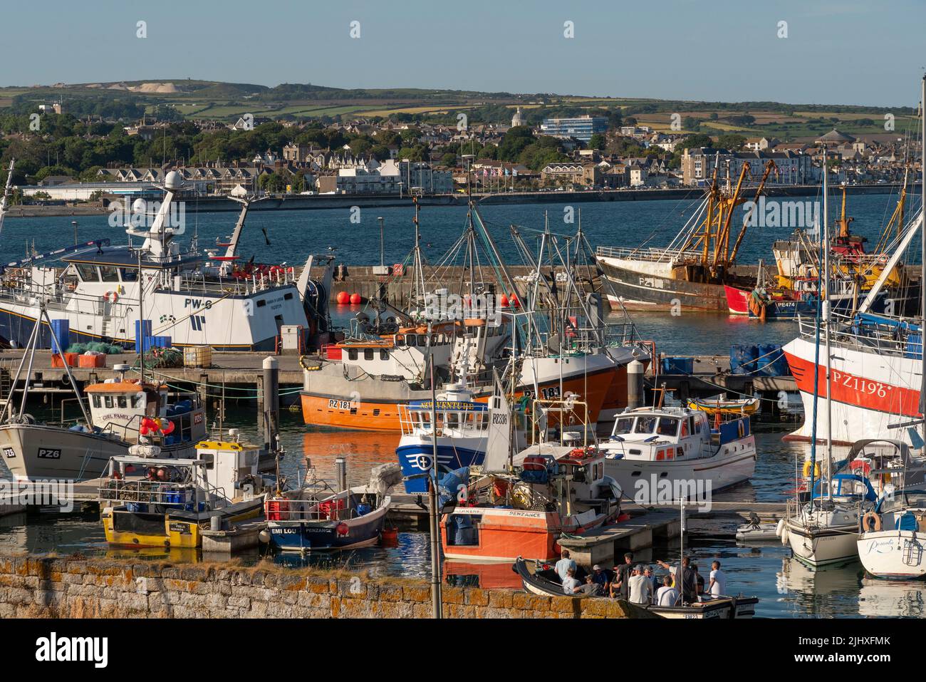 Newlyn Harbour, Penzance, Cornwall, England, UK. 2022. Commercial ...