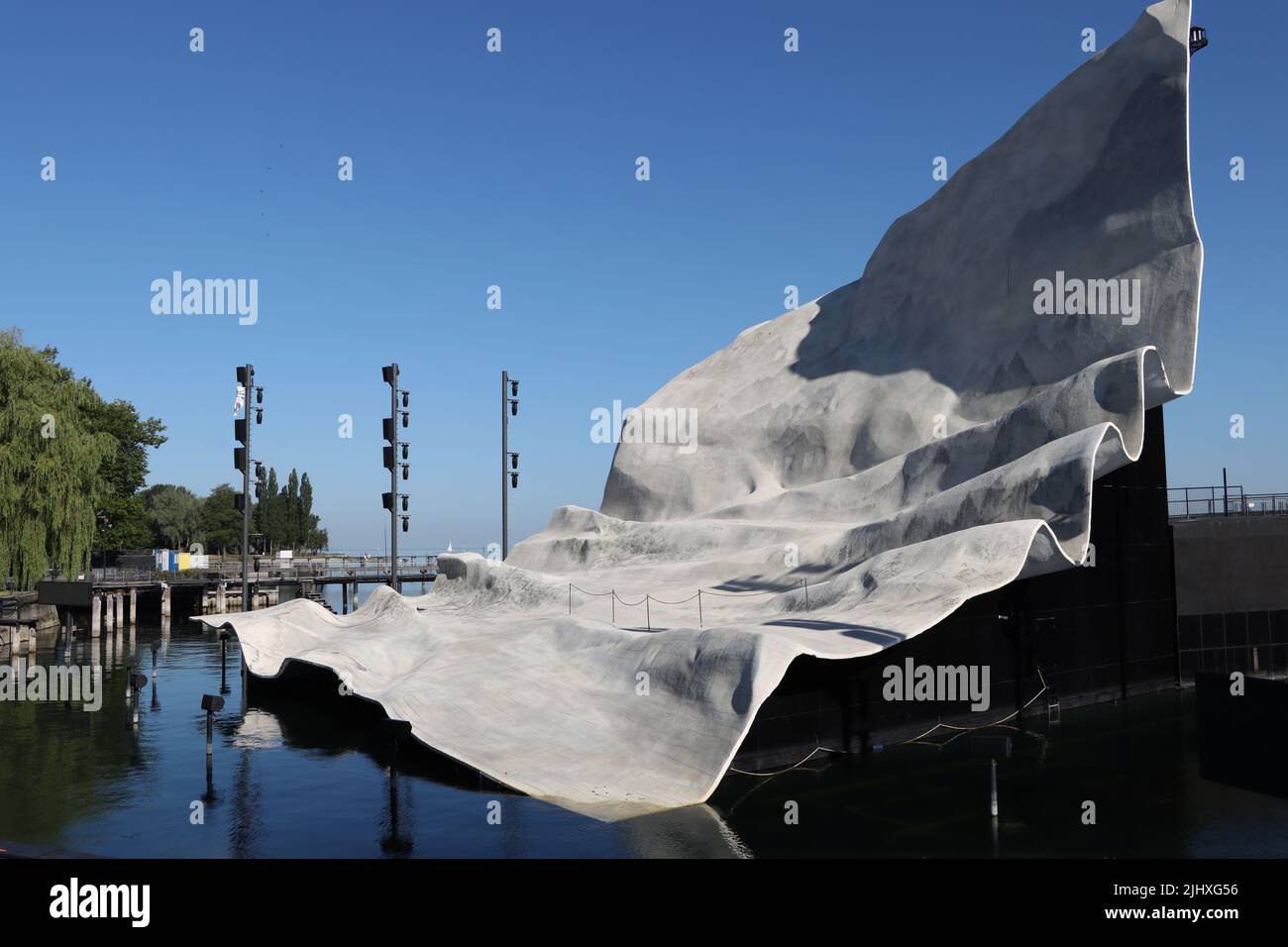 Austria,Bregenz. The largest sea stage theater in the world. Opera ...