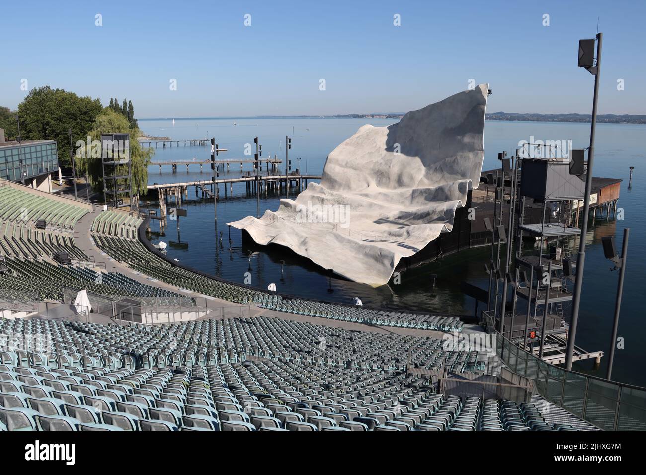 Austria,Bregenz. The largest sea stage theater in the world. Opera ...
