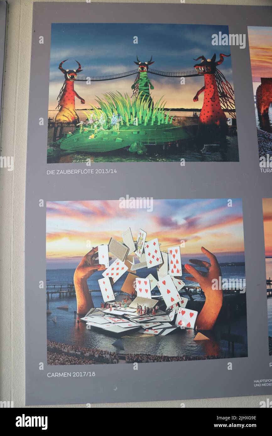 Austria,Bregenz. The largest sea stage theater in the world. Opera ...