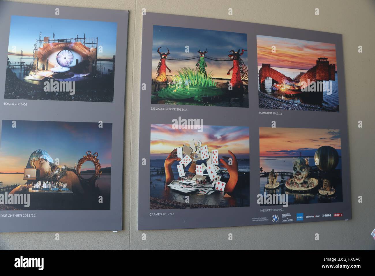 Austria,Bregenz. The largest sea stage theater in the world. Opera ...