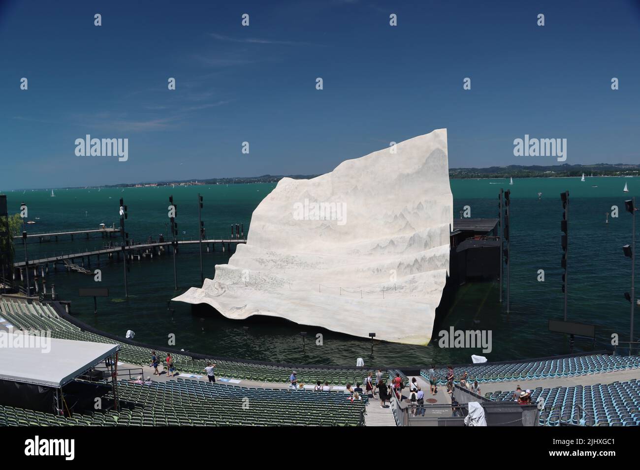 Austria,Bregenz. The largest sea stage theater in the world. Opera ...