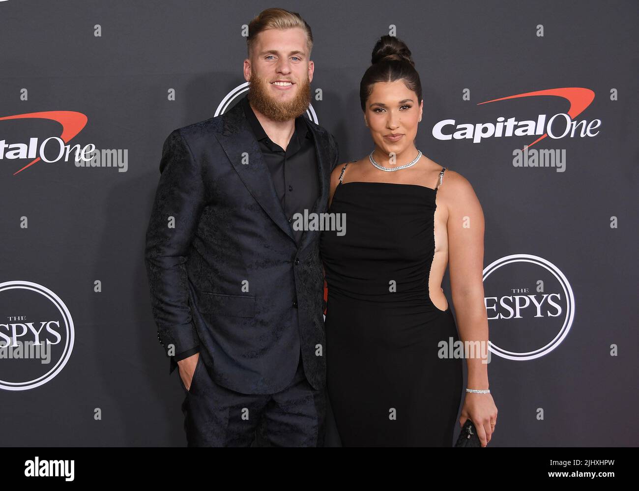 Los Angeles, USA. 20th July, 2022. (L-R) Cooper Kupp and Anna Marie ...