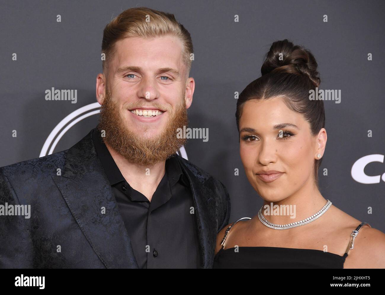 Los Angeles, USA. 20th July, 2022. (L-R) Cooper Kupp and Anna Marie ...