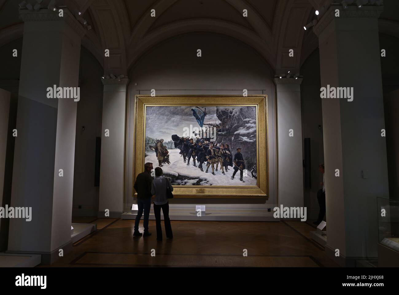 Daily life in Stockholm, Sweden, during Saturday. People at at the ...