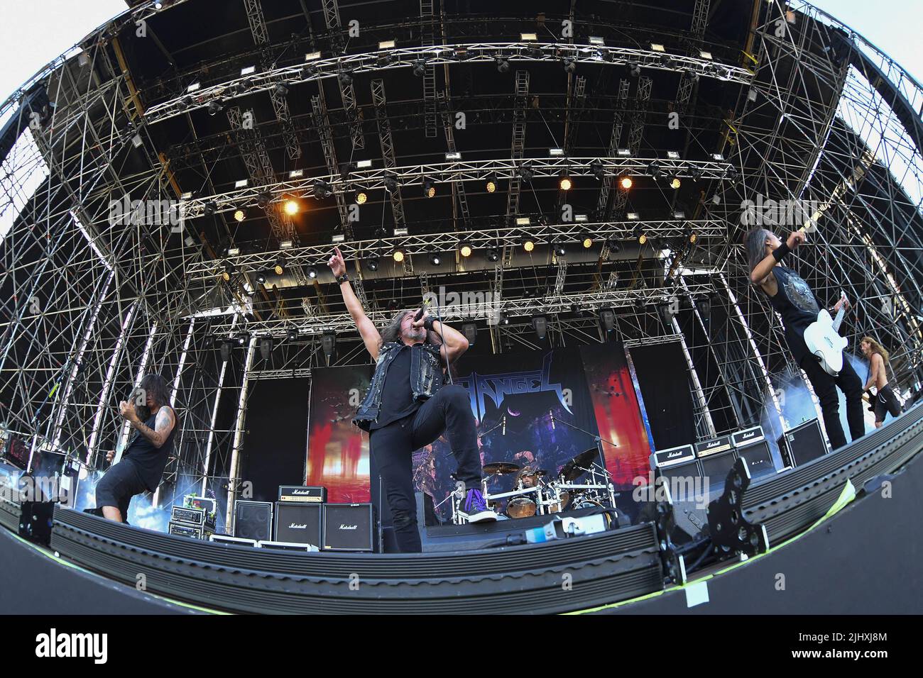 Death Angel Live at Rock in Roma, 19th July 2022, at Ippodromo delle ...