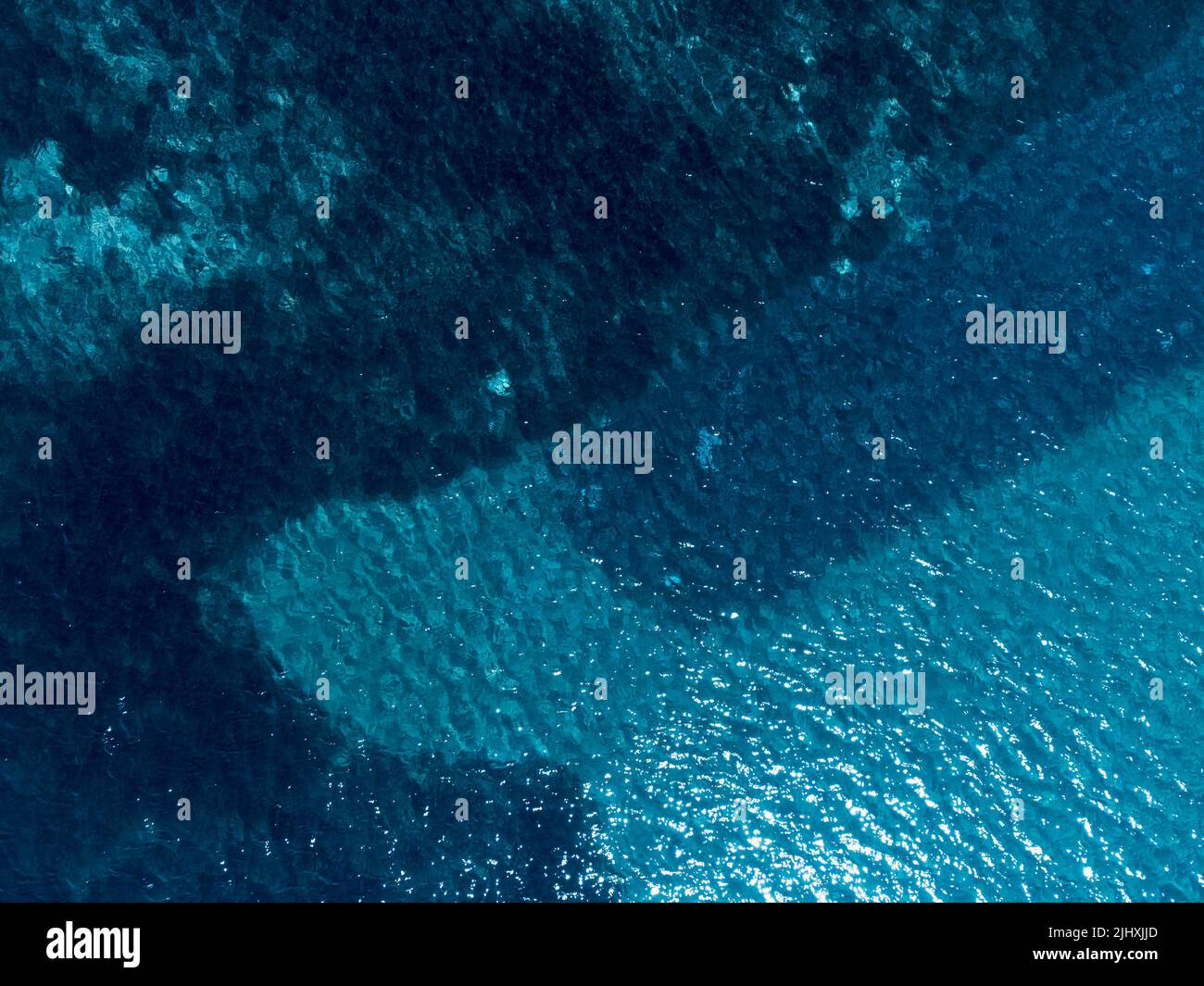 Aerial top view of sea background Stock Photo - Alamy
