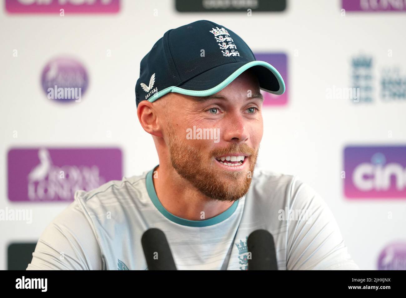 England's Philip Salt during a press conference at Emirates Old ...