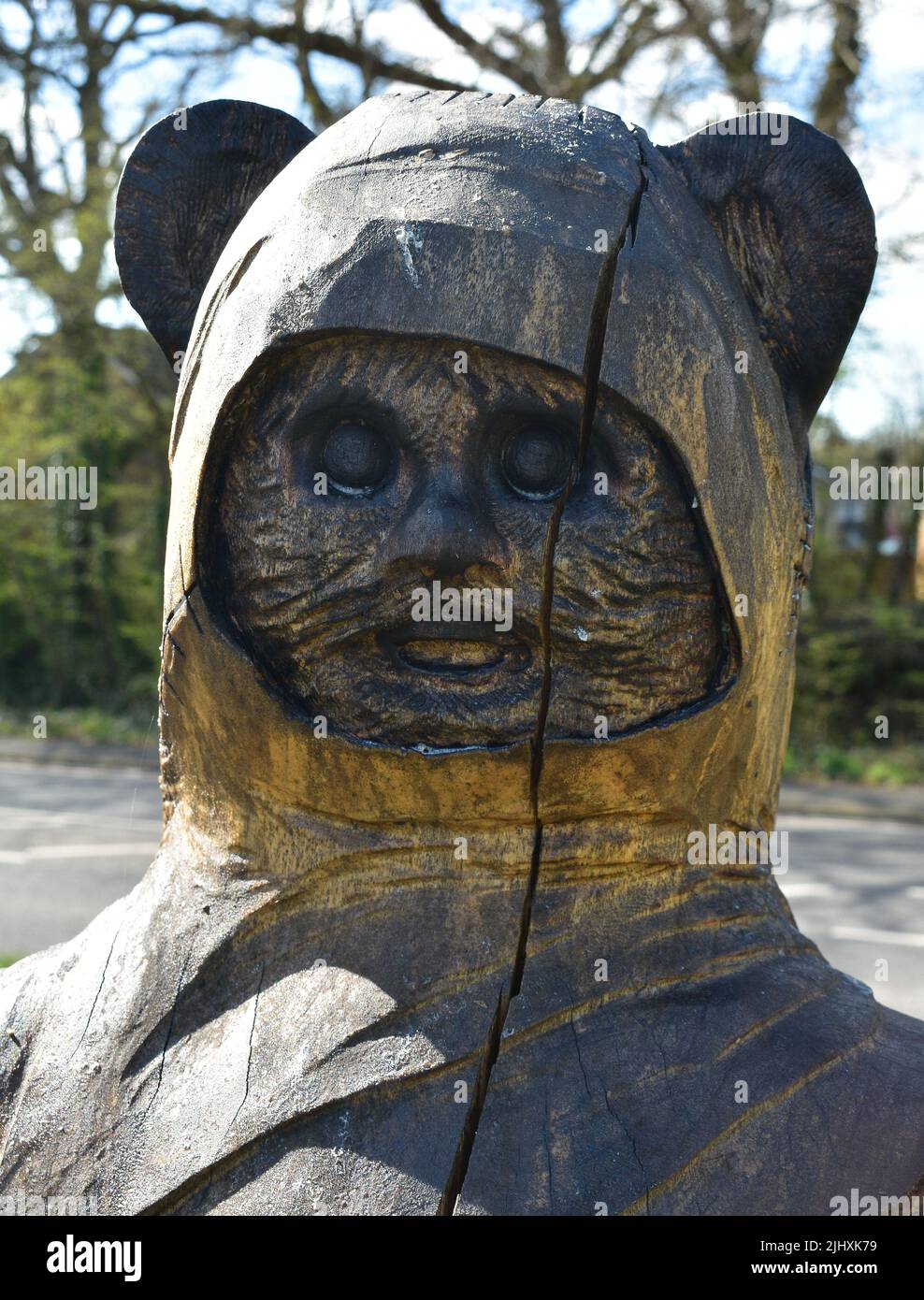 Hand Carved Wooden Star Wars Characters Stock Photo - Alamy