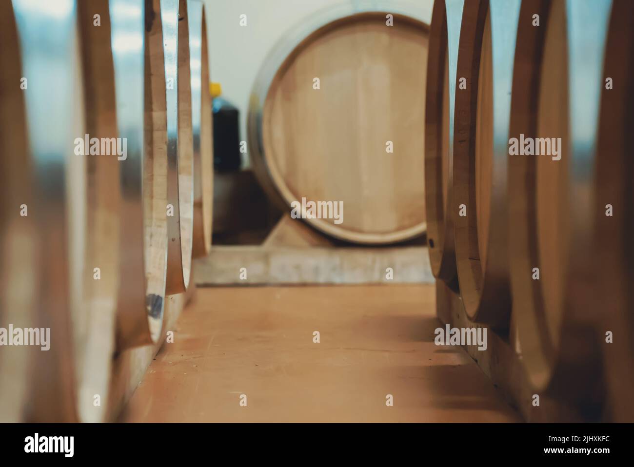 Maturation in wooden barrels hi-res stock photography and images - Alamy