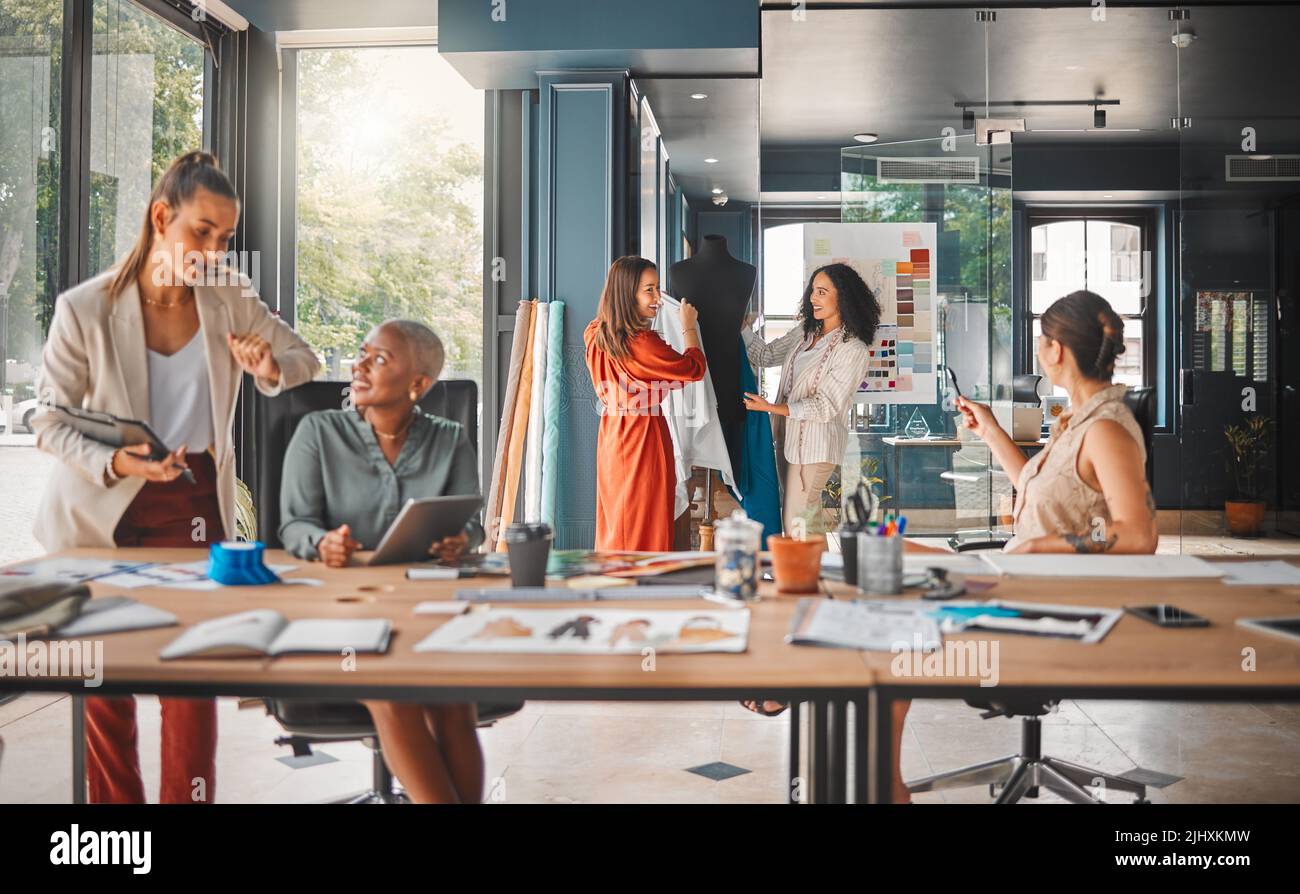 Every role contributes to the end goal. a group of female designers ...