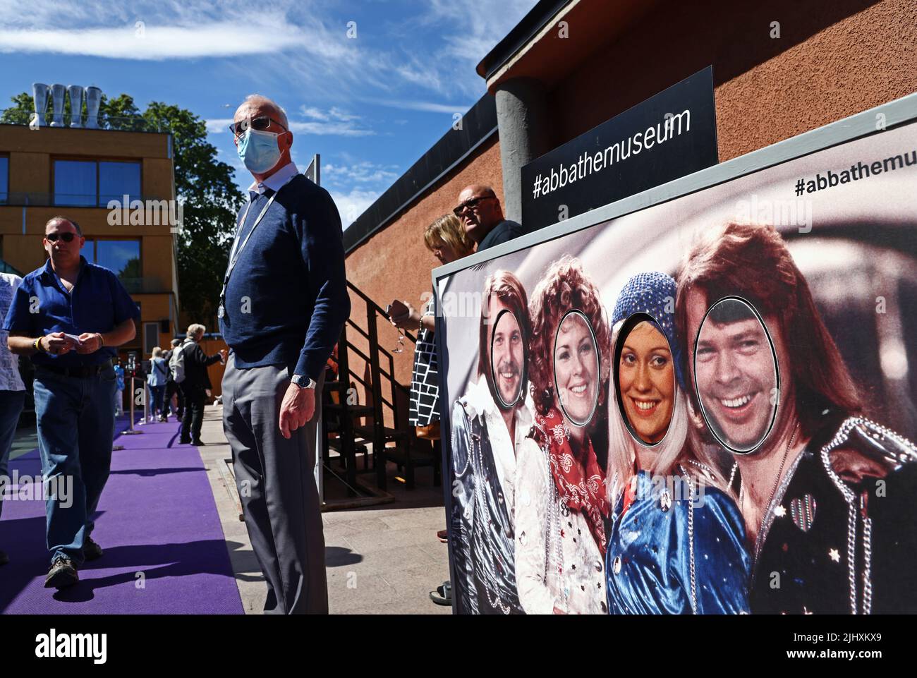 Daily life in Stockholm, Sweden, during Sunday. Abba the museum at ...