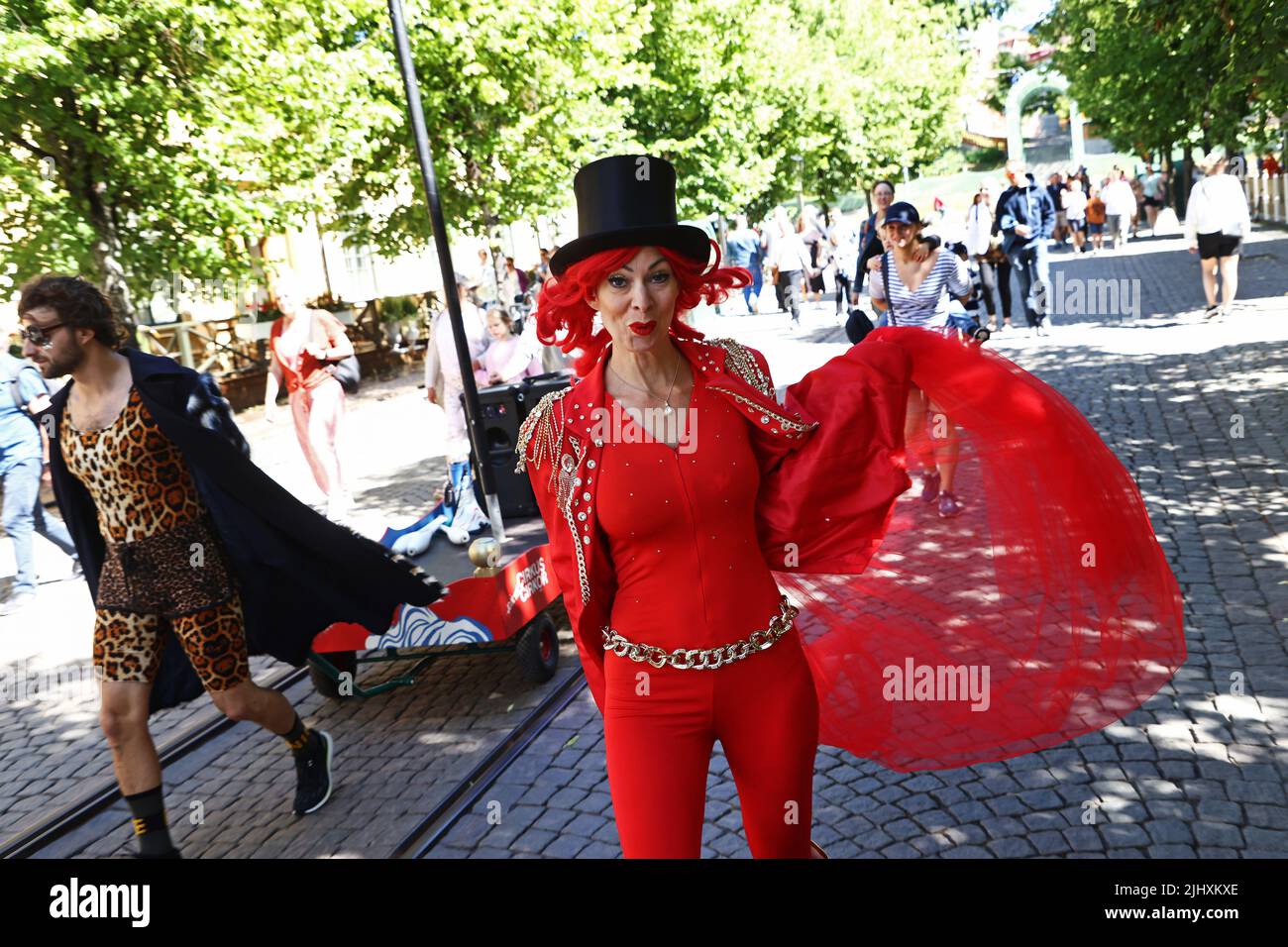 Daily life in Stockholm, Sweden, during Sunday. Circus Circus outside ...