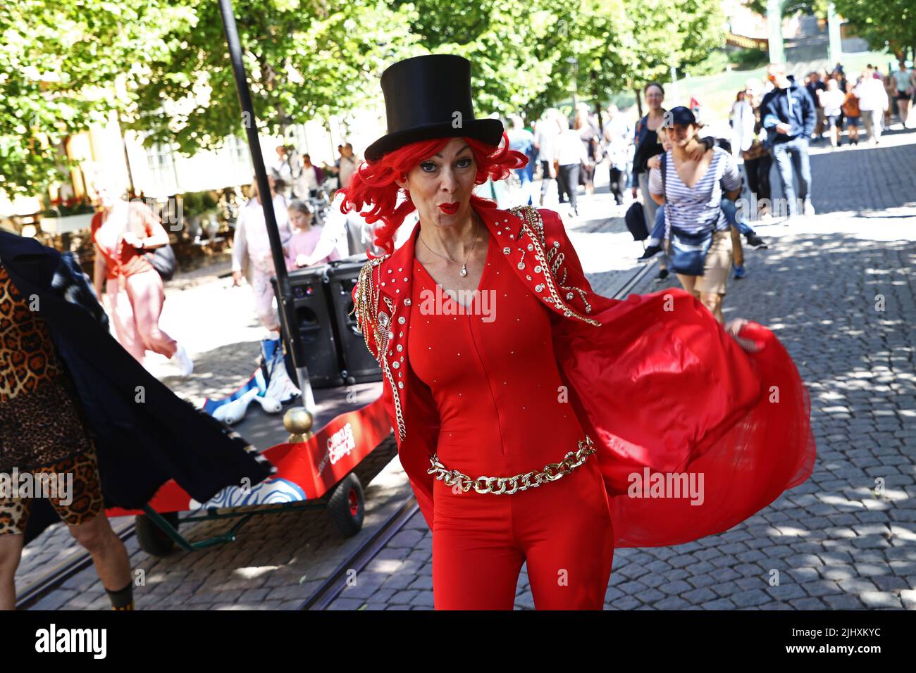Daily life in Stockholm, Sweden, during Sunday. Circus Circus outside ...