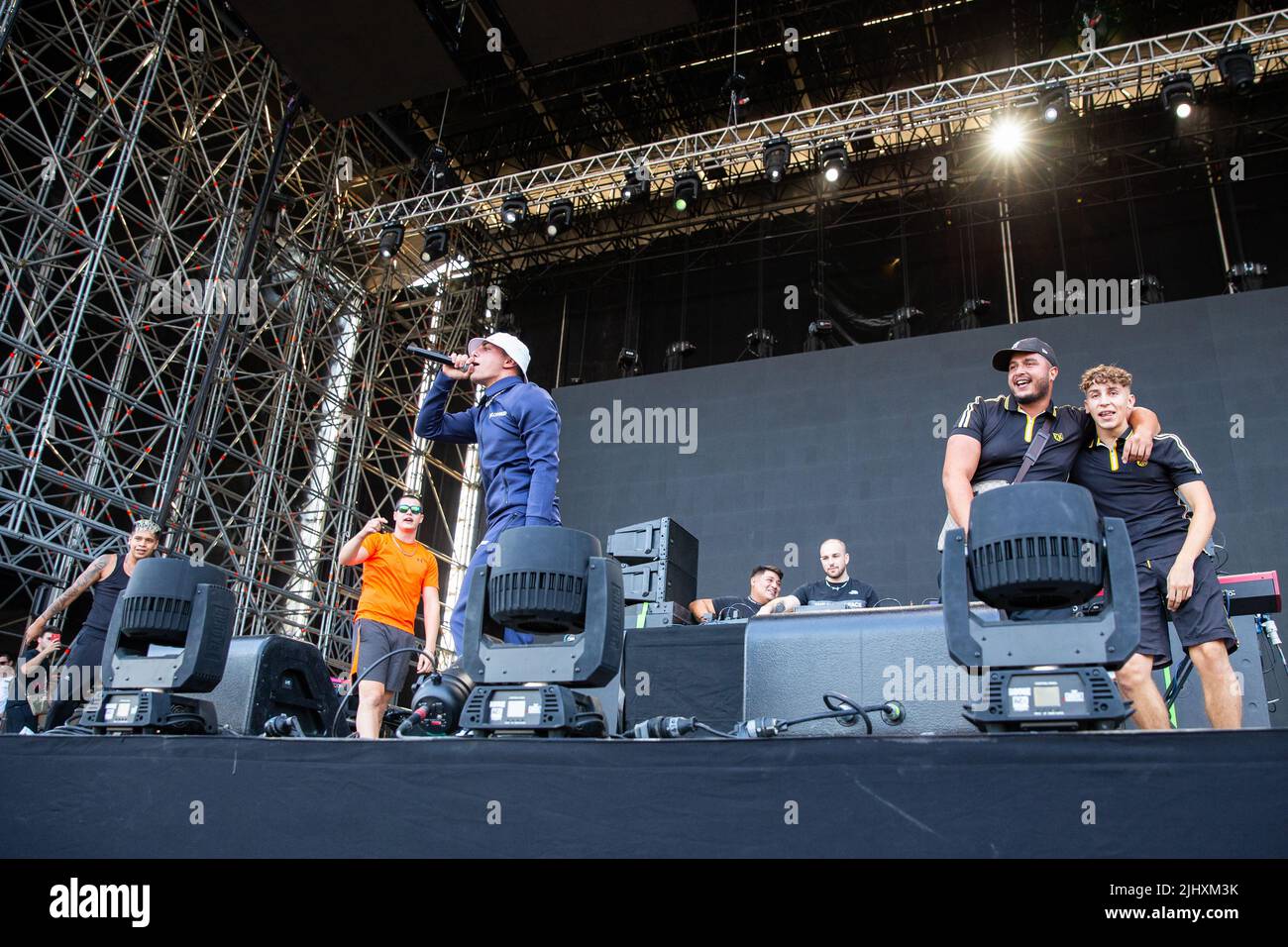 Milan Italy. 20 July 2022. The Italian rapper Samuele Roveda known on ...