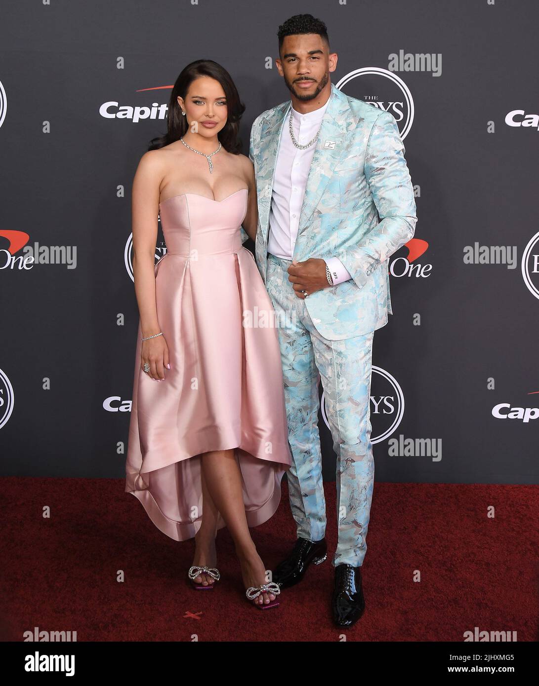 Los Angeles, USA. 20th July, 2022. (L-R) Mara Teigen and Evander Kane ...