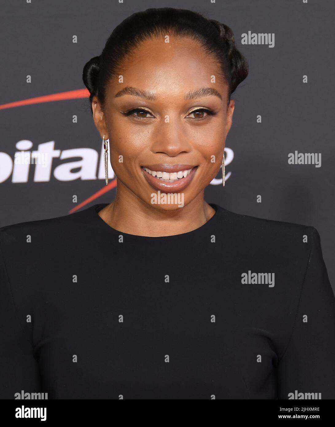 Allyson Felix arrives at the 2022 ESPYs held at the Dolby Theater in ...
