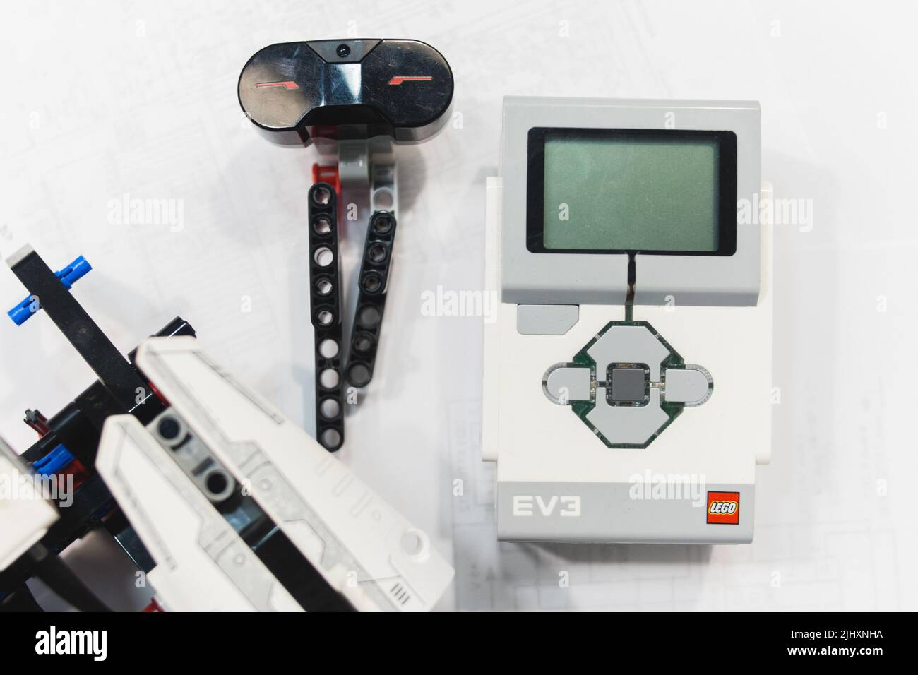 Lego Eve robotics microcontroller concept Stock Photo - Alamy