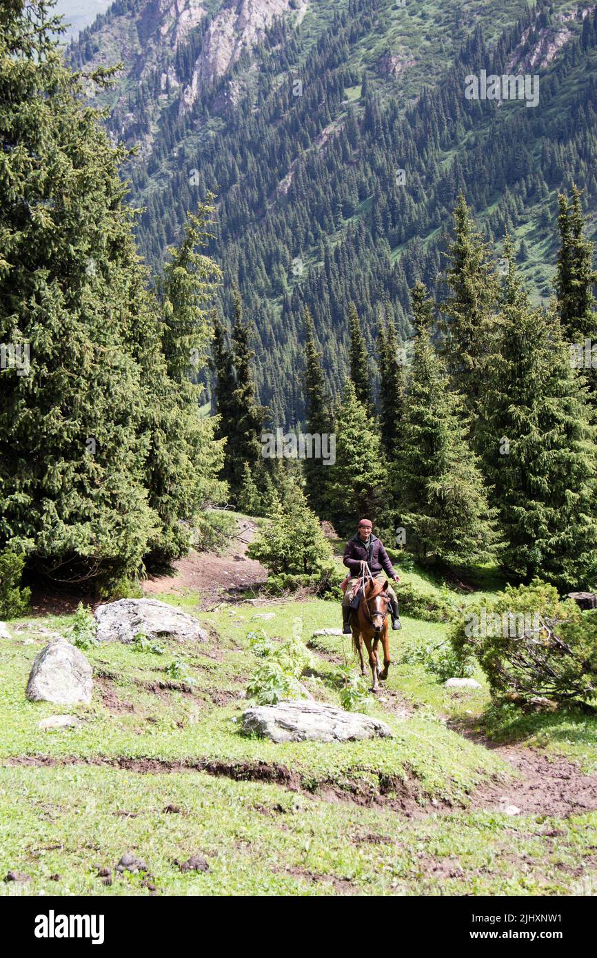 Trekking to Ala Kol Lake the Karakol National Park of Kyrgyzstan's ...