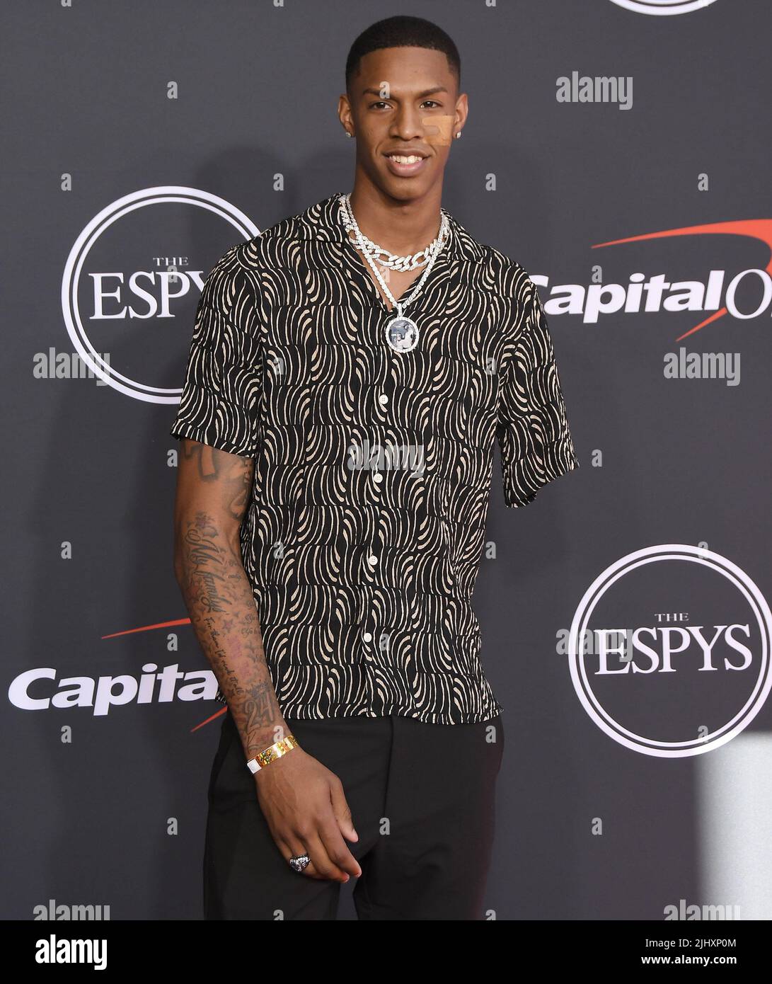 Los Angeles, USA. 20th July, 2022. Hansel Enmanuel arrives at the 2022 ...