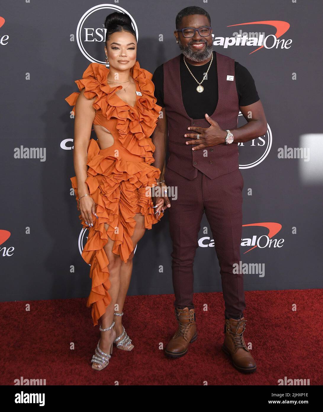 Los Angeles, USA. 20th July, 2022. (L-R) Dannella Lane and Lil Rel Howery arrives at the 2022 ...