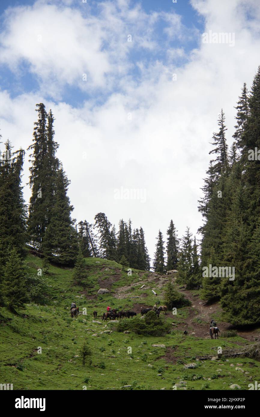Trekking to Ala Kol Lake the Karakol National Park of Kyrgyzstan's ...