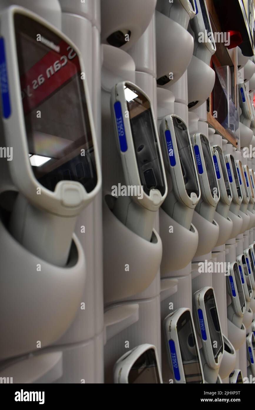 Tesco Extra Supermarket Self Service Scan As You Shop Hand Scanners ...