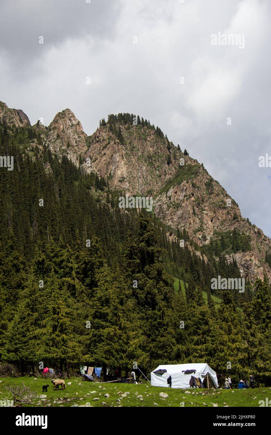 Trekking to Ala Kol Lake the Karakol National Park of Kyrgyzstan's ...