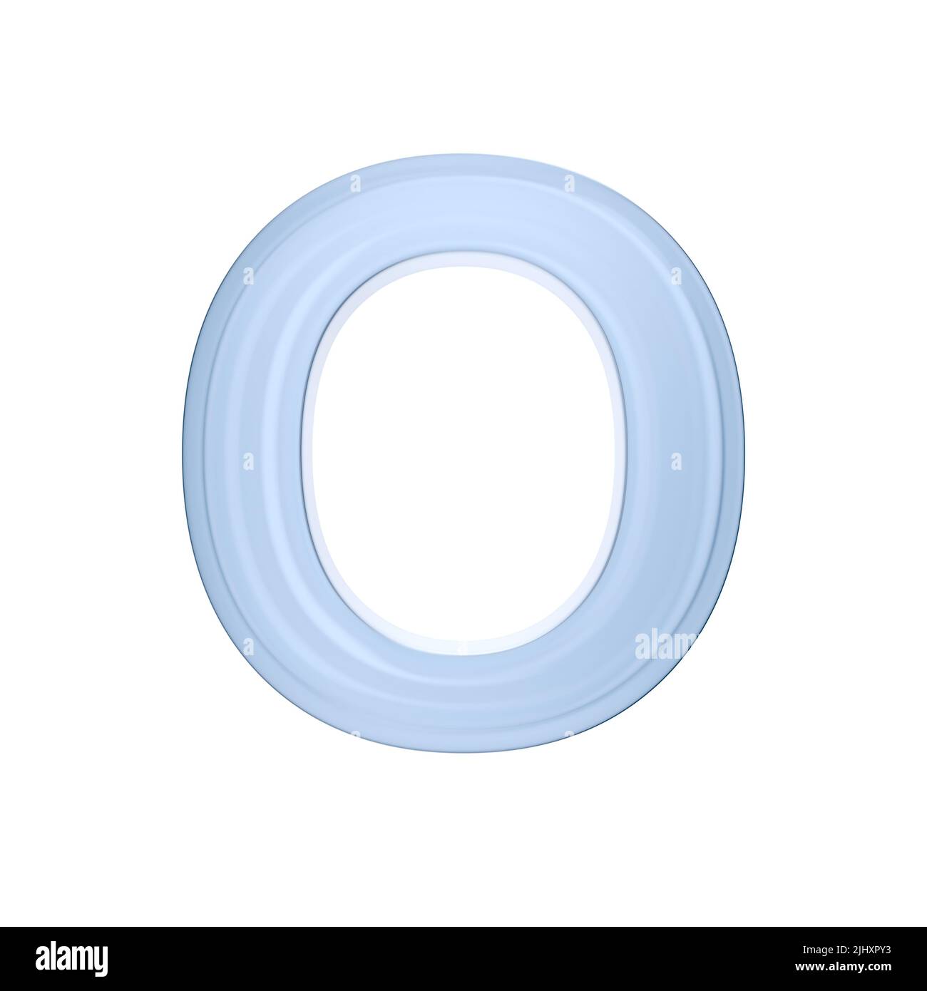 Character O on white background. Isolated 3D illustration Stock Photo ...