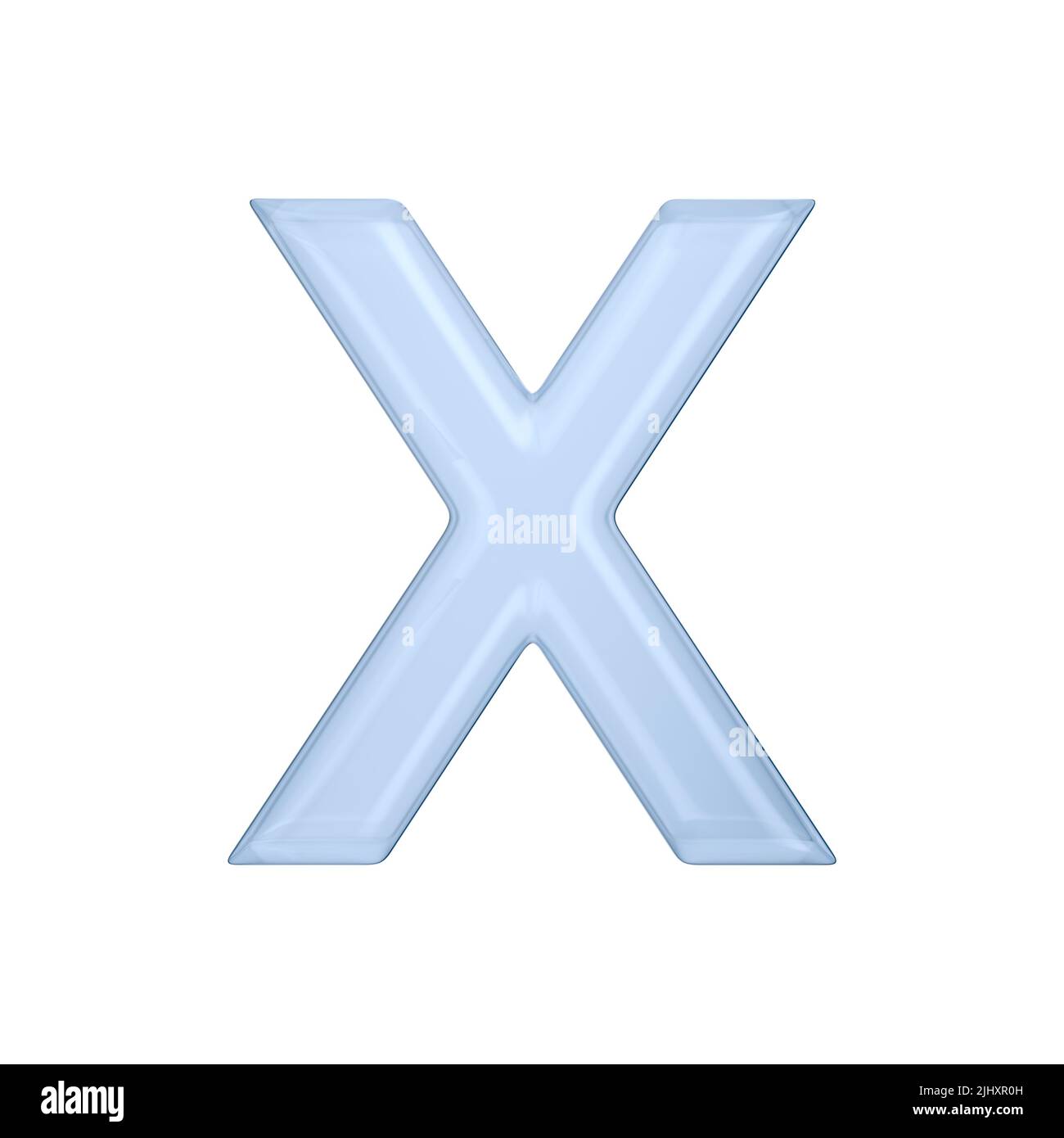 Character X on white background. Isolated 3D illustration Stock Photo ...