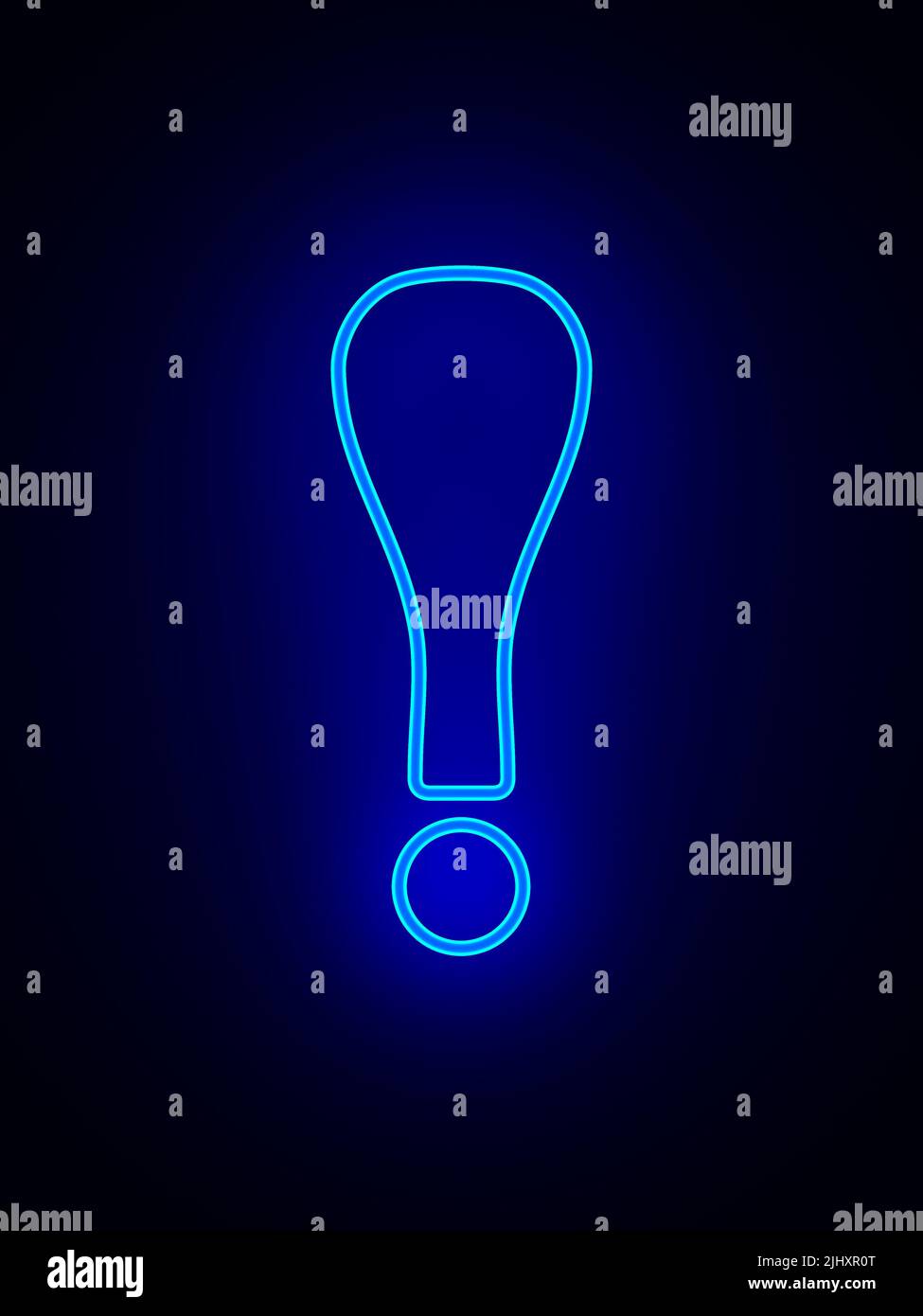 exclamation point on dark background. 3D illustration Stock Photo - Alamy