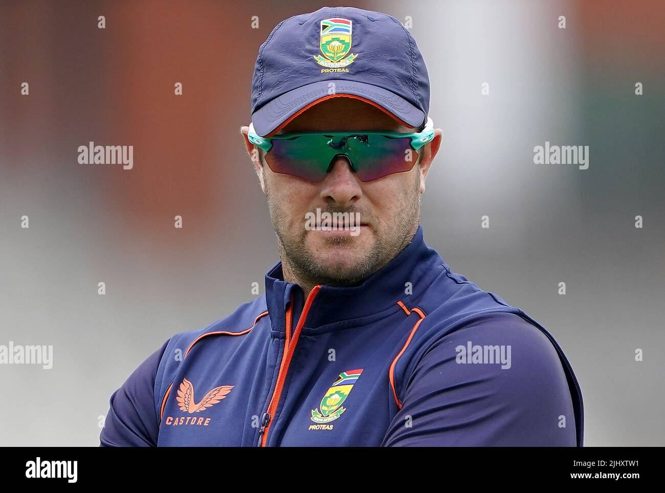 South Africa coach Mark Boucher during a training session at Emirates ...