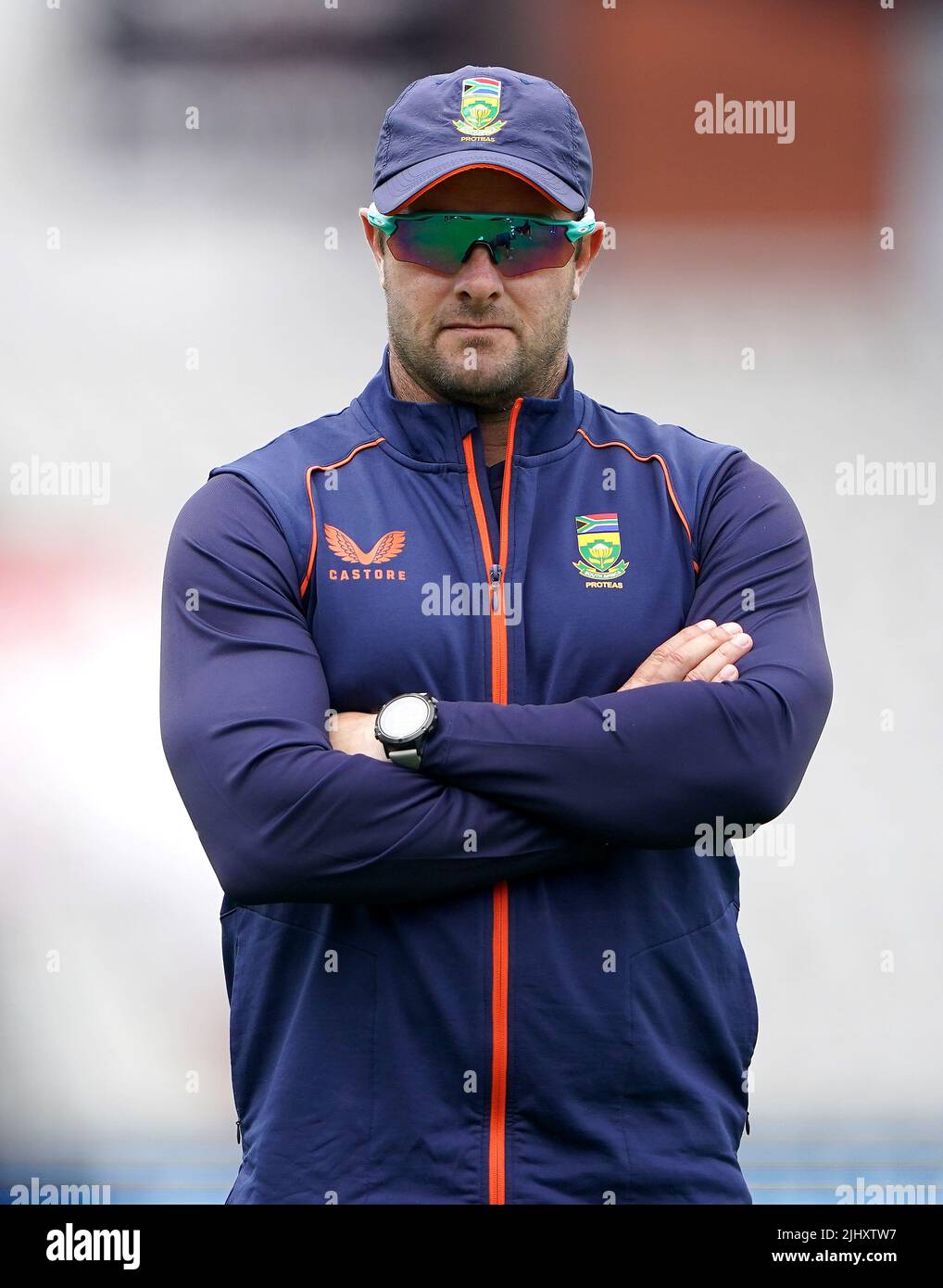 South Africa coach Mark Boucher during a training session at Emirates ...
