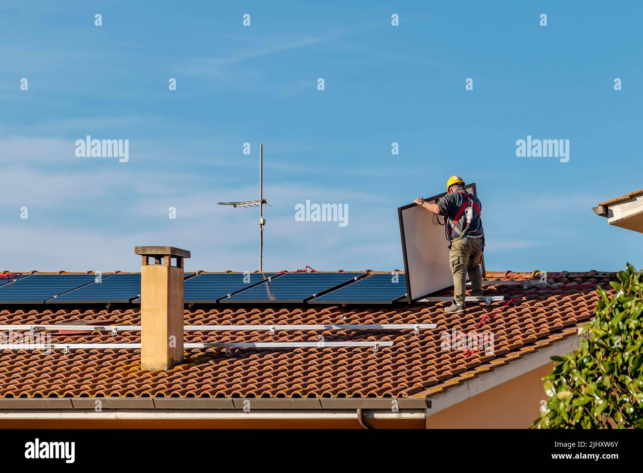 Photovoltaic roofing shingles hi-res stock photography and images - Alamy