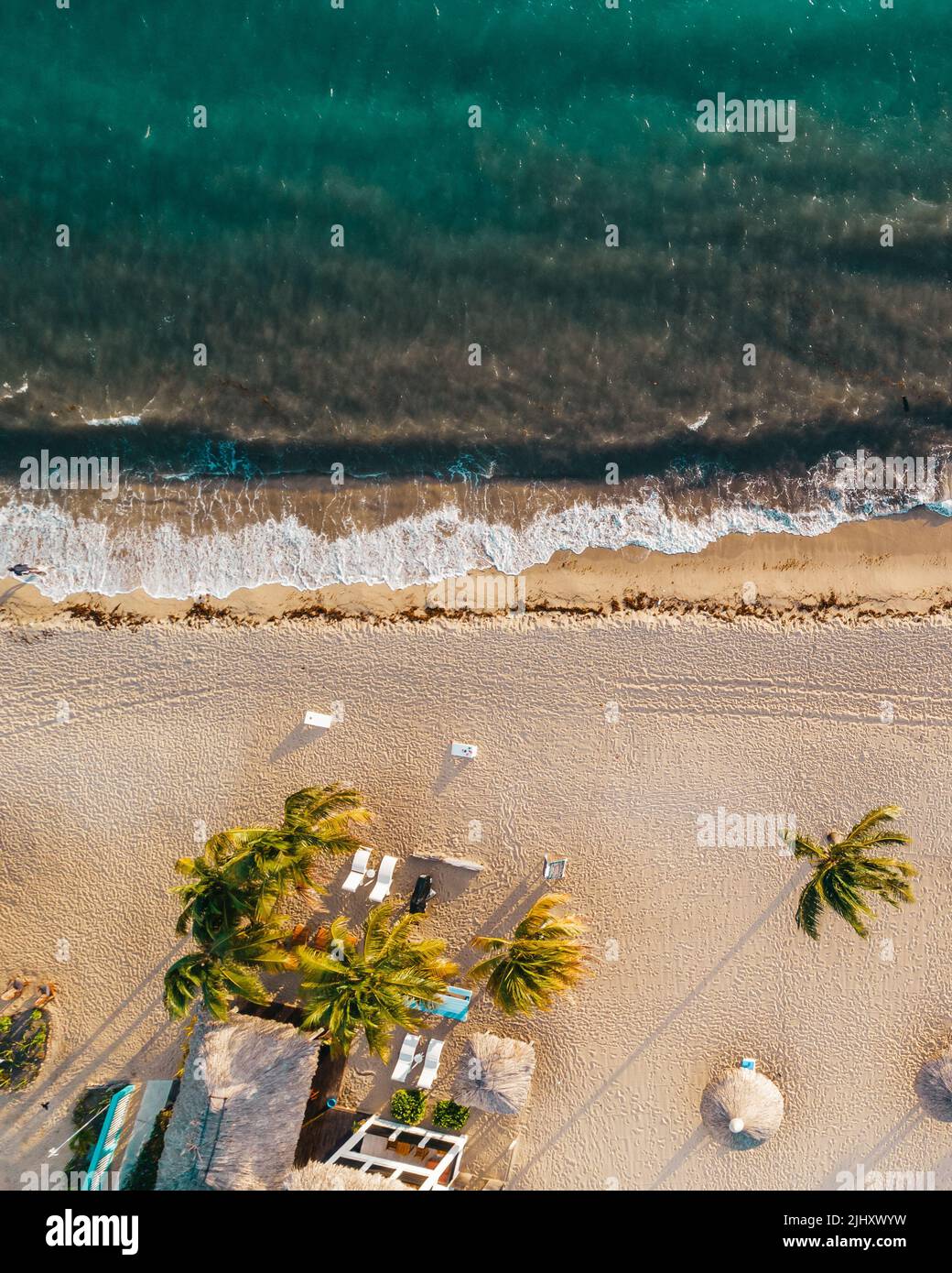 A top view of Beaches of Placencia in the Stann Creek District of ...