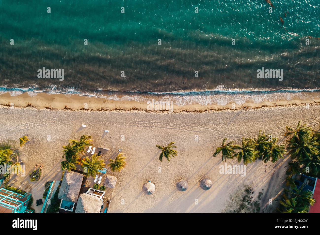 A top view of Beaches of Placencia in the Stann Creek District of ...