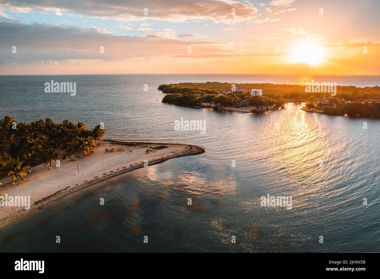 The scenic beaches of Placencia in the Stann Creek District of southern ...