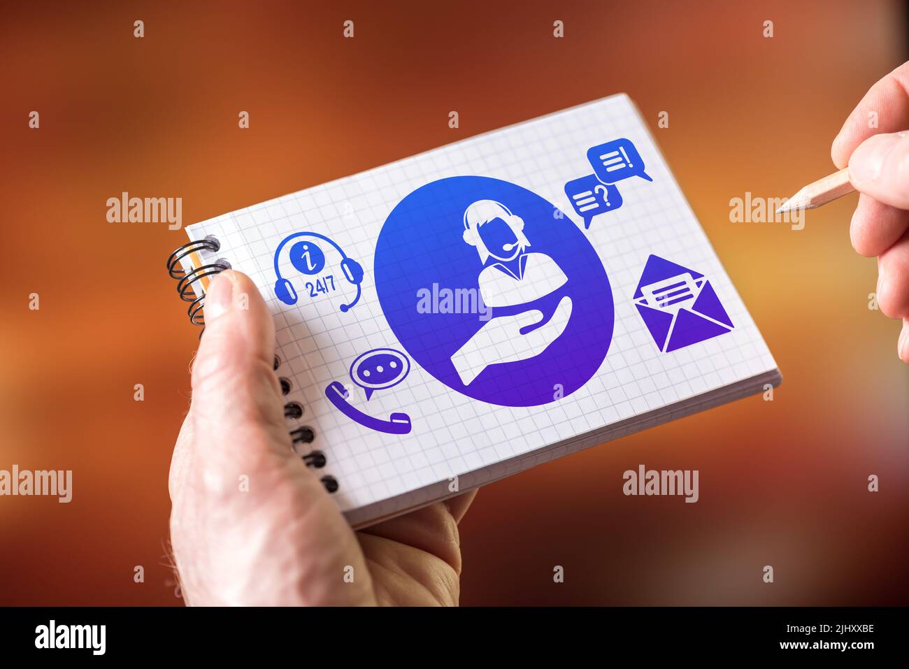 Helpline drawing hi-res stock photography and images - Alamy