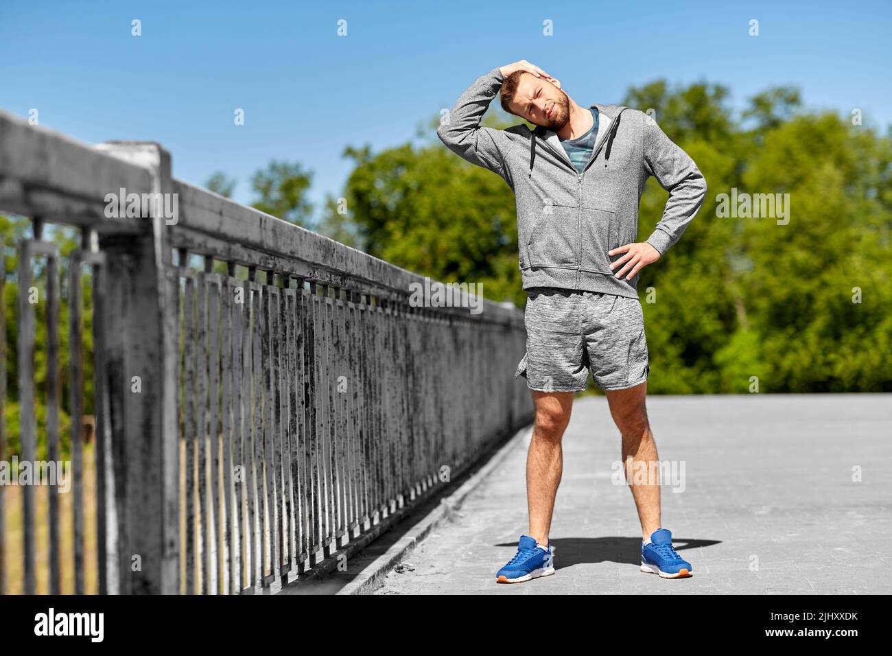 Stretch the neck hi-res stock photography and images - Alamy