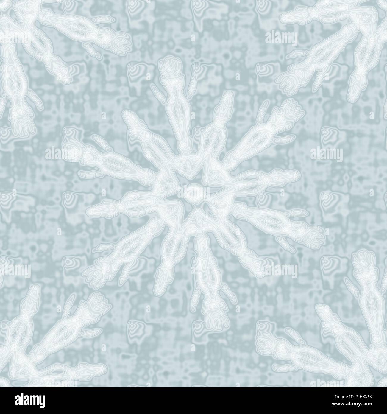Soft ice blue snow flake pattern background. Simple minimal frosty blur ...