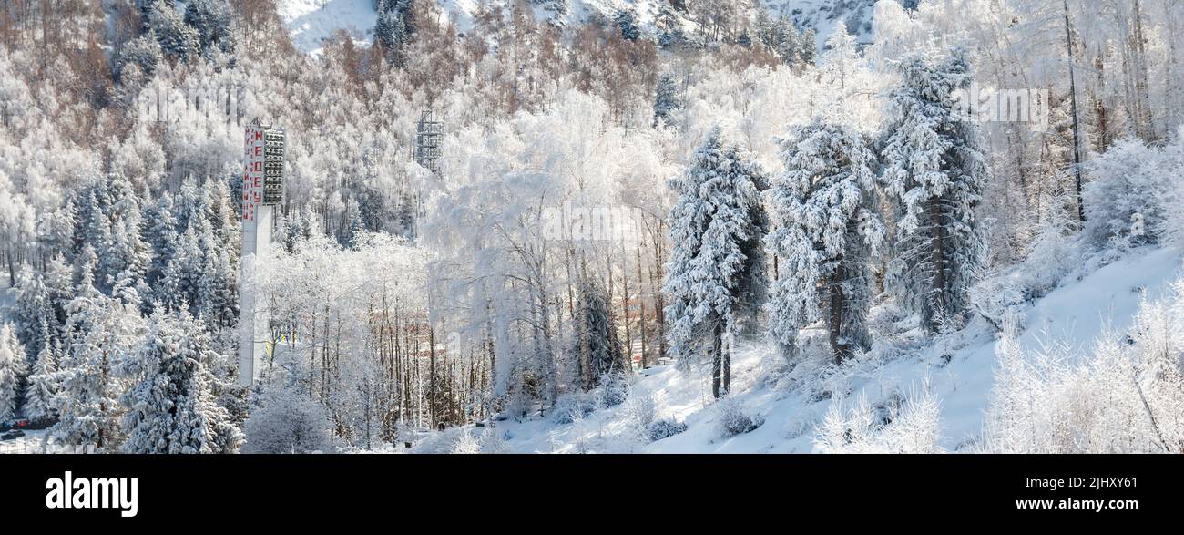 Medeu ice skating rink stadium hi-res stock photography and images - Alamy